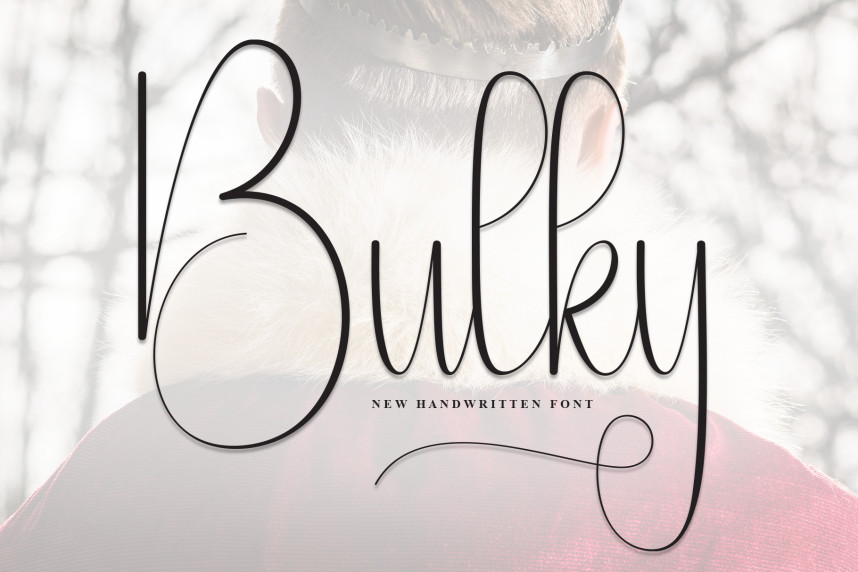 Bulky Script Handwritten Font - Befonts