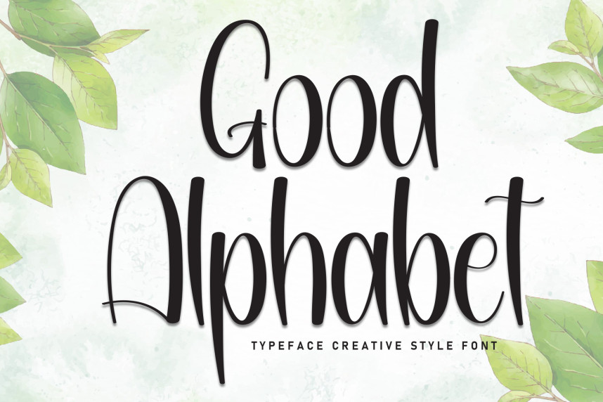 Good Alphabet Script Font - Befonts