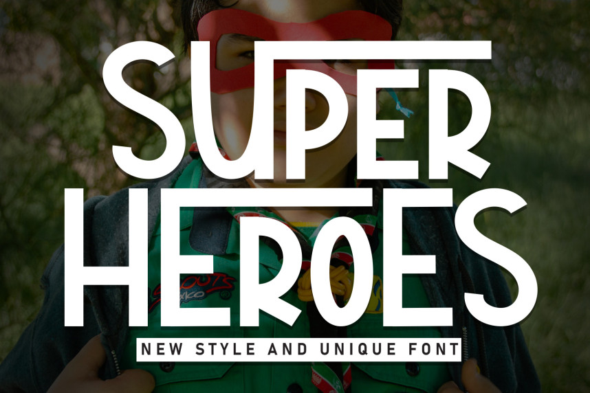 Super Heroes Unique Font - Befonts