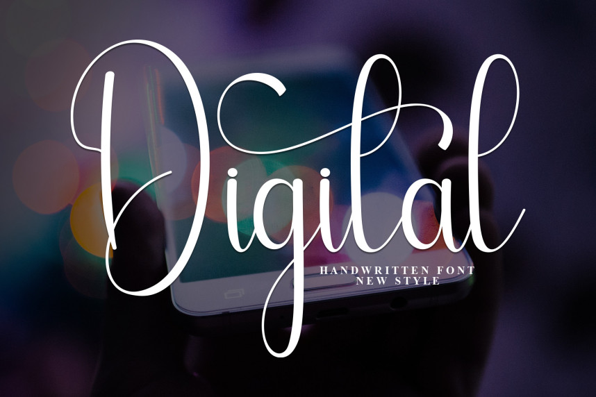 Digital Script Handwritten Font - Download Free Font