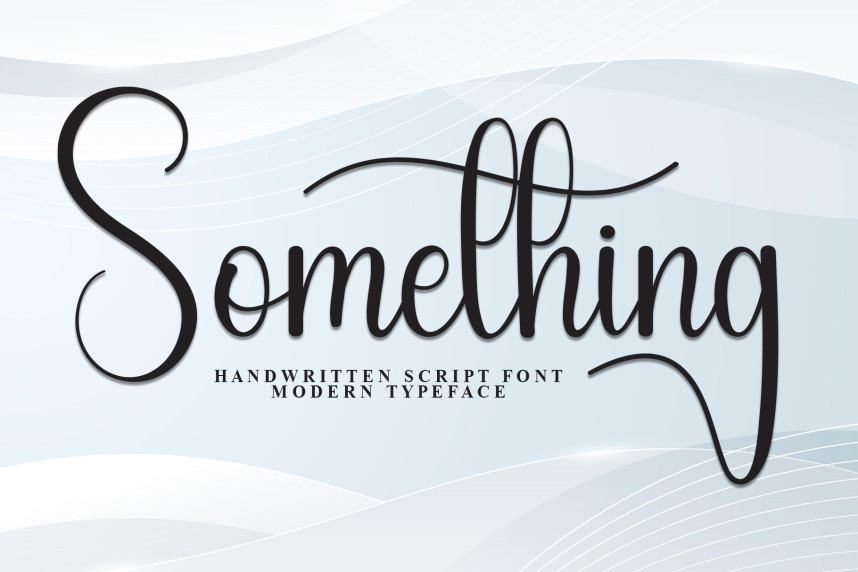Something Script Handwritten Font - Download Free Font
