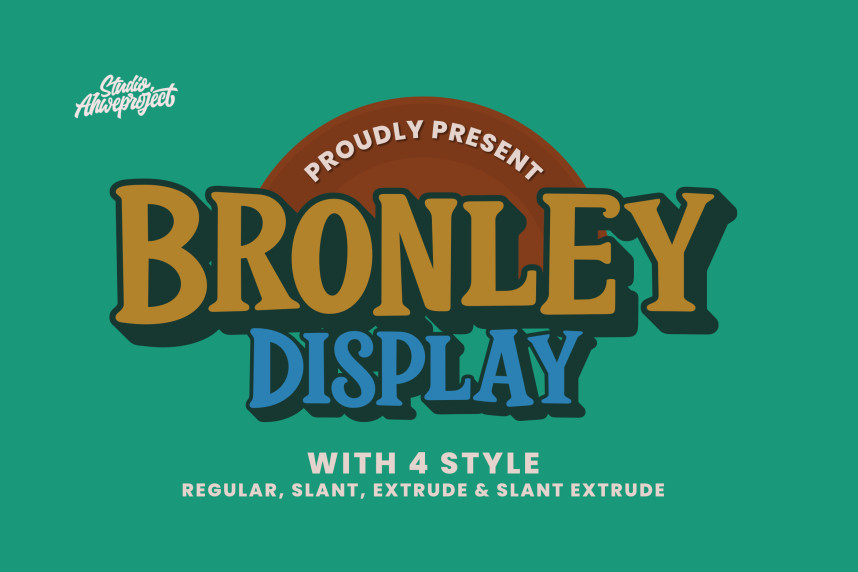 Bronley Display - Bold Retro Serif - Befonts