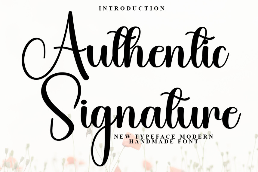 Authentic Signature Handwritten Font - Download Free Font