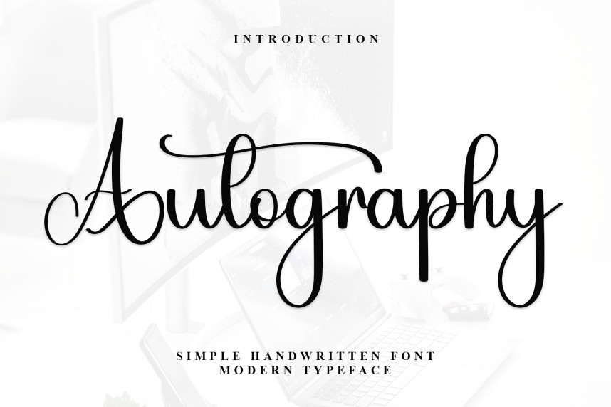 Autography Handwritten Modern Font - Download Free Font