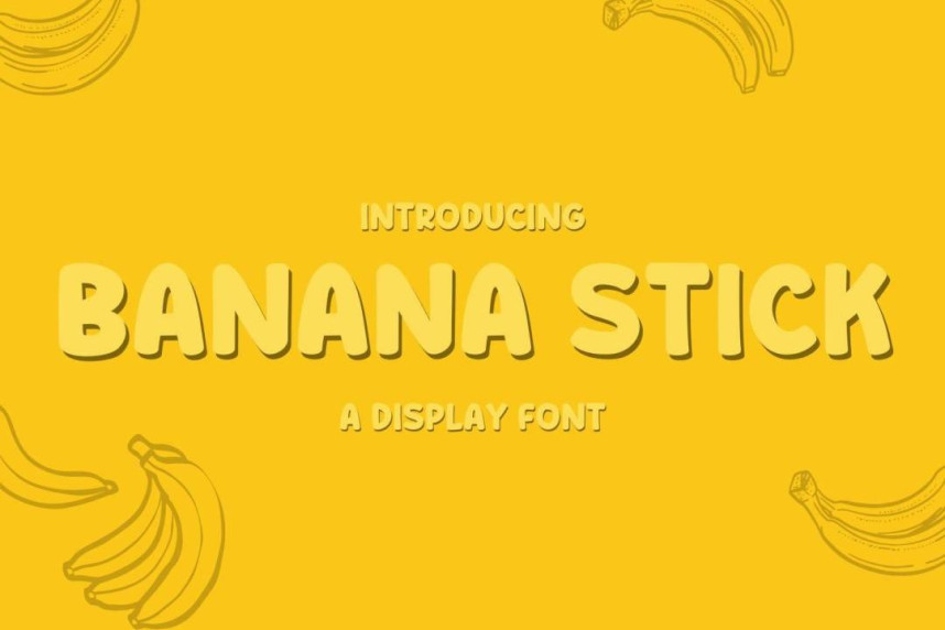 Banana Stick Font - Befonts