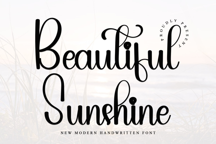 Beautiful Sunshine Handwritten Font - Befonts
