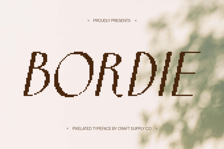 Bordie Pixel Font - Befonts