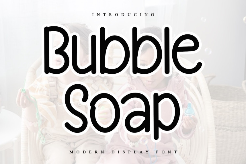 Bubble Soap Display Font - Befonts