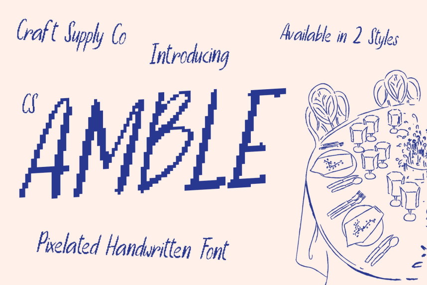 CS Amble Pixel Font - Download Free Font