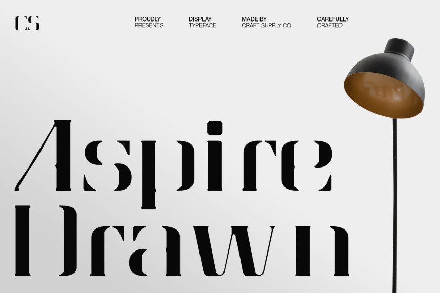 CS Aspire Drawn Font - Befonts