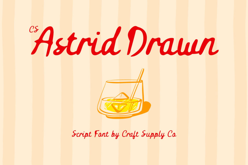 CS Astrid Drawn Font - Befonts