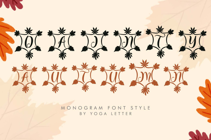 Dainty Autumn Monogram Font - Download Free Font