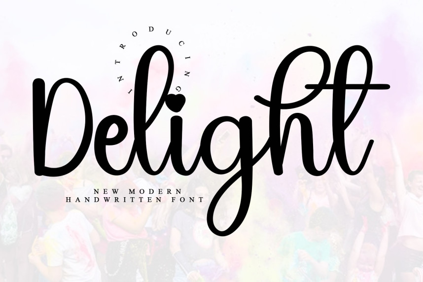 Delight Script Handwritten Font - Download Free Font