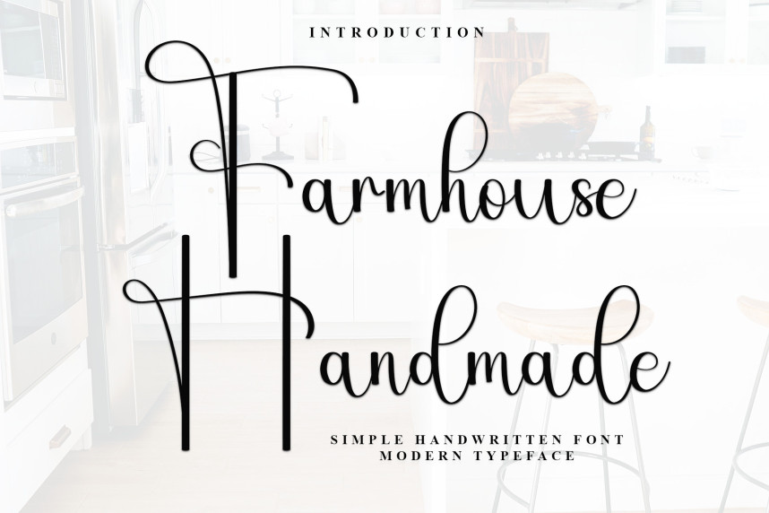 Farmhouse Handmade Script Font - Befonts