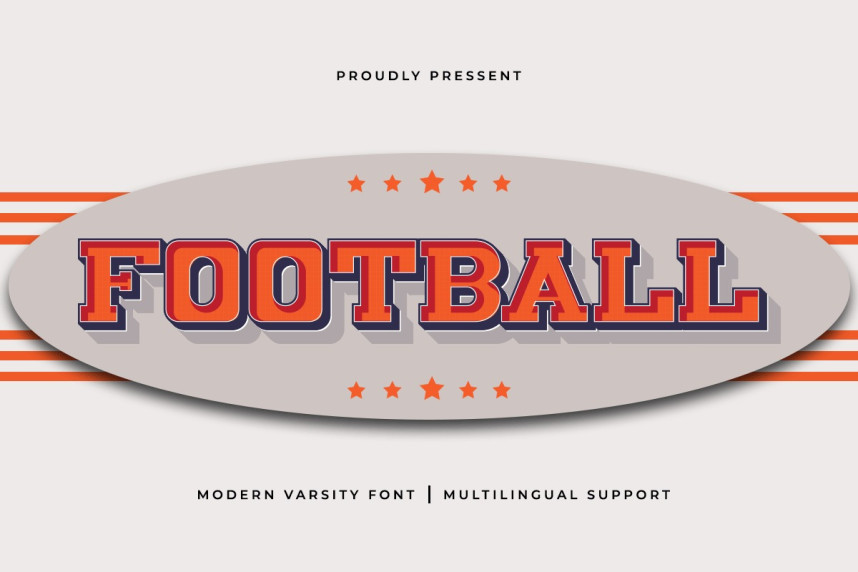 Football Modern Varsity Font - Download Free Font