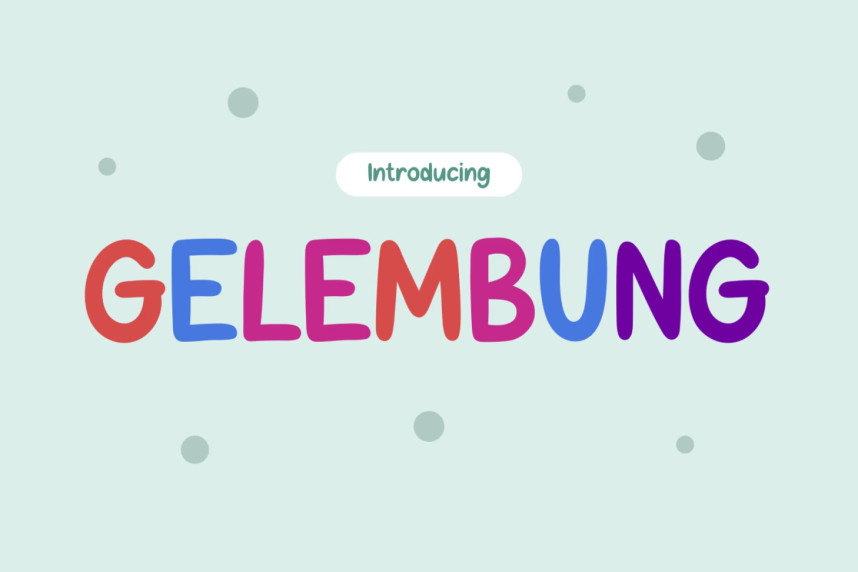 Gelembung Font - Download Free Font