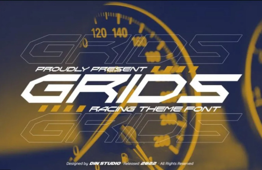 Grids Display Font - Befonts