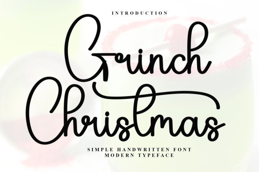 Grinch Christmas Handwritten Font - Download Free Font