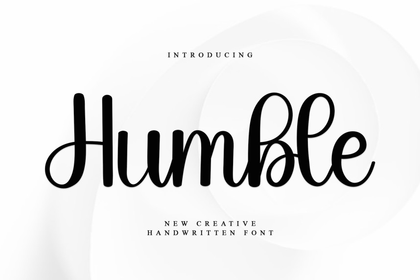 Humble Script Handwritten Font - Download Free Font
