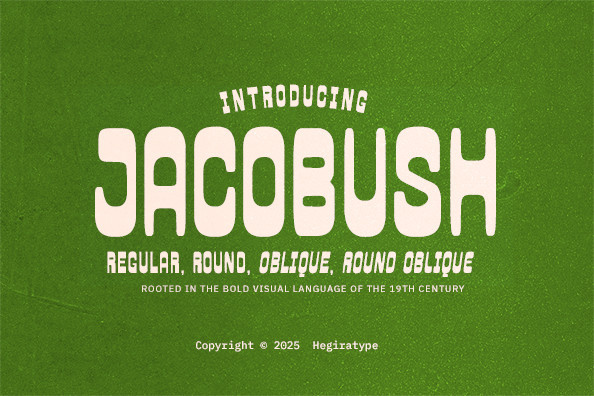 Jacobush Vintage Display Font - Download Free Font