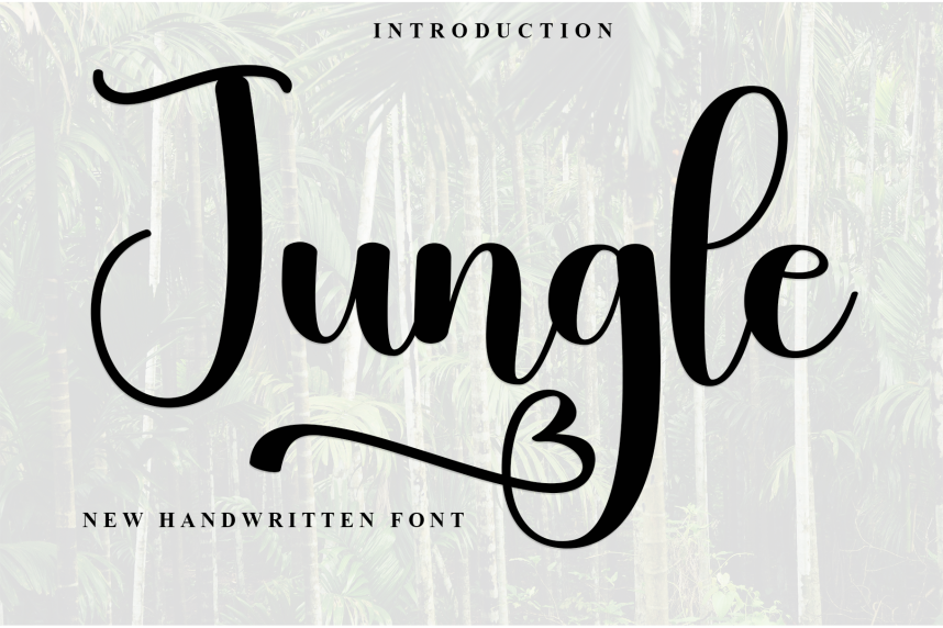 Jungle Script Handwritten Font - Befonts
