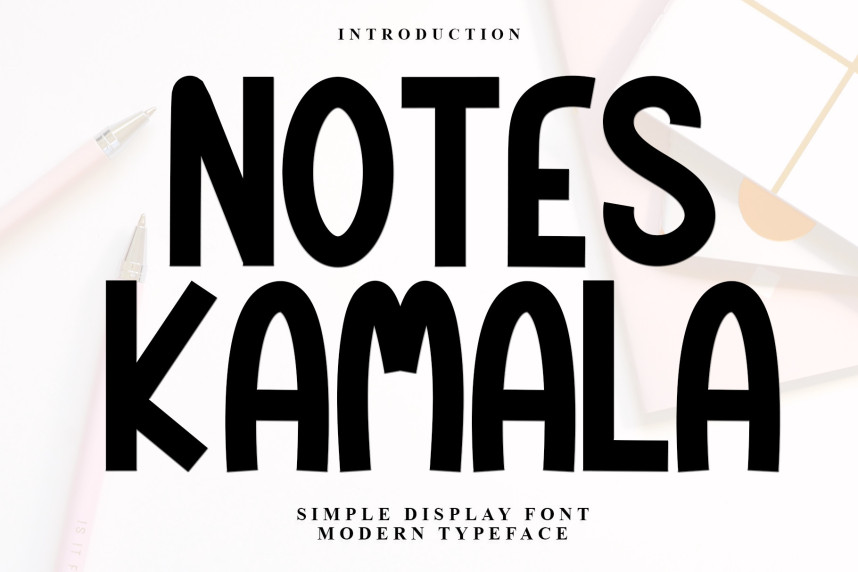 Notes Kamala Script Font - Download Free Font