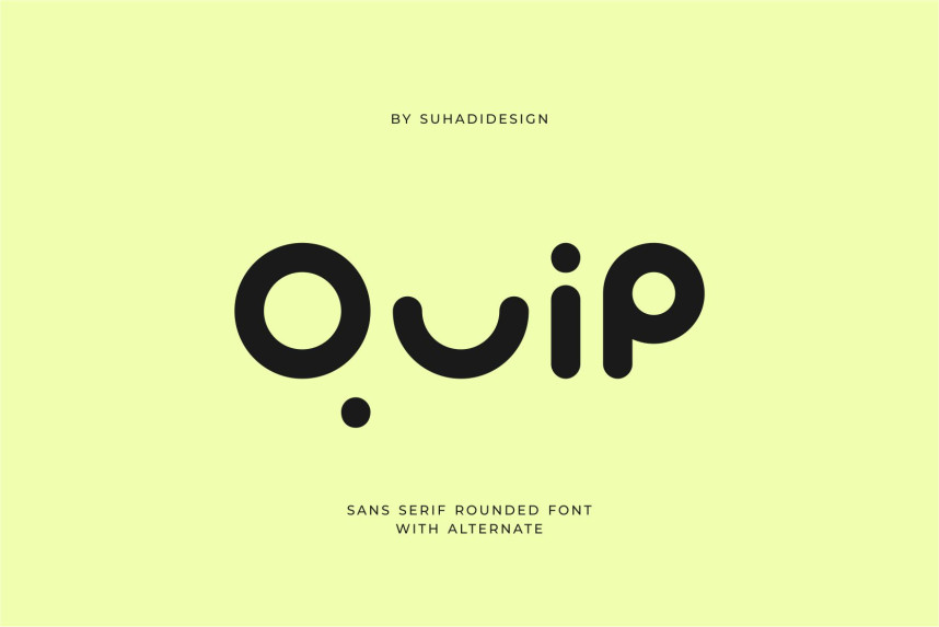 Quip - Sans Serif Rounded Logo Font - Befonts