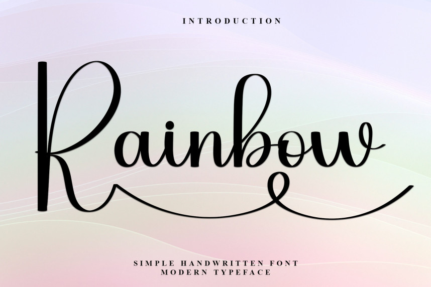 Rainbow Handwritten Script Font - Download Free Font