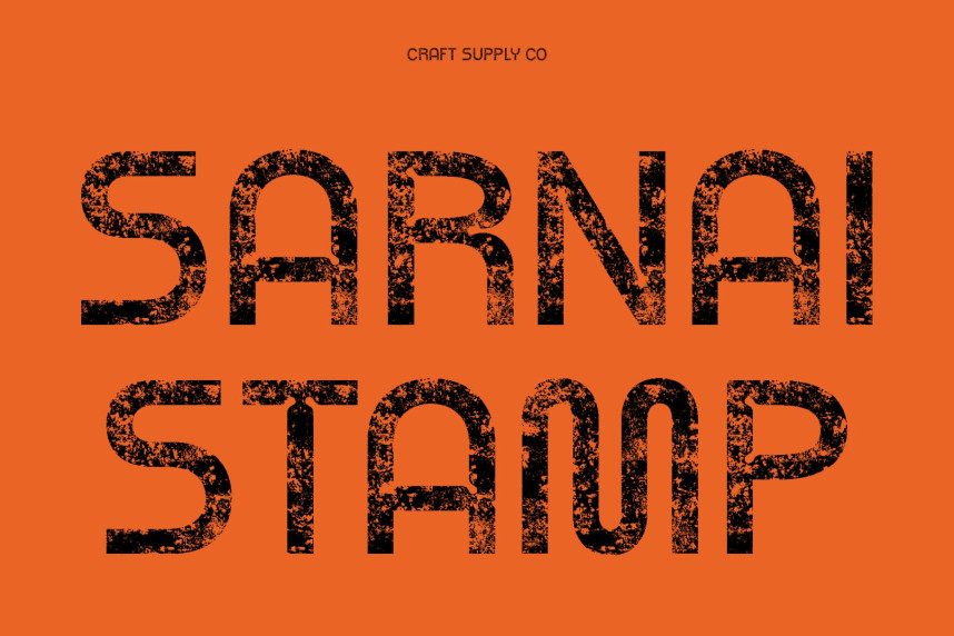 Sarnai Stamp Font - Befonts