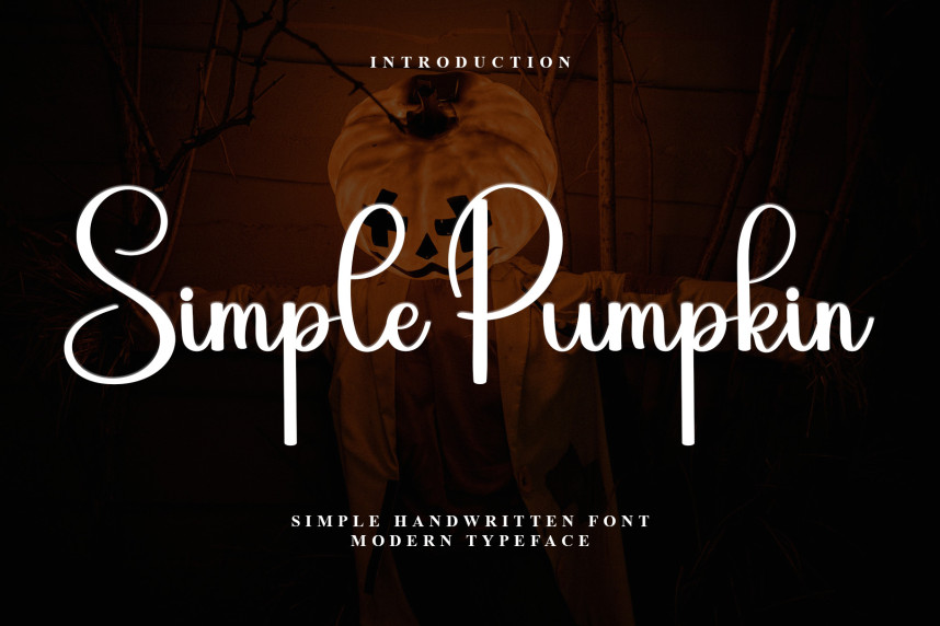 Simple Pumpkin Handwritten Font - Befonts