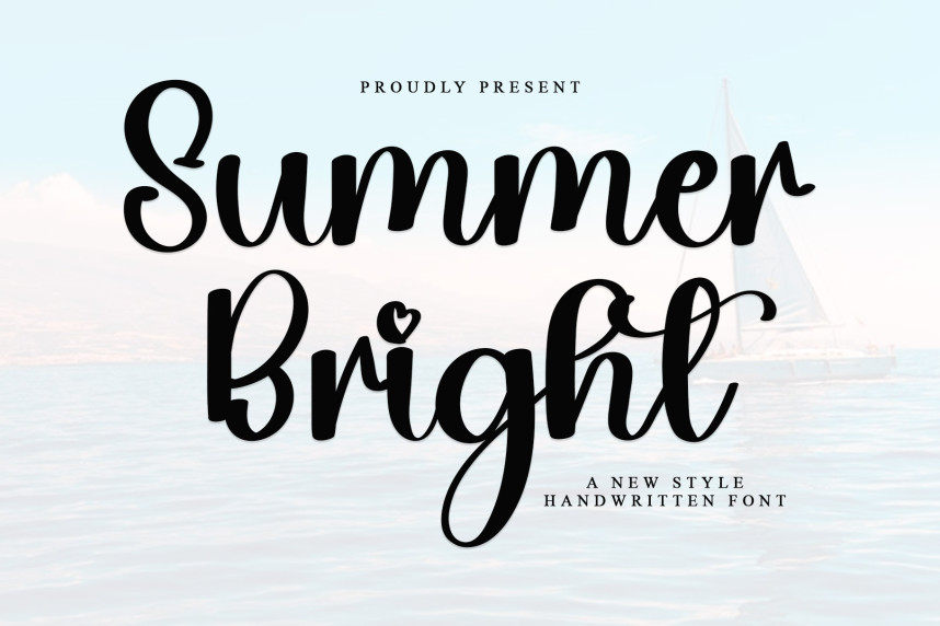 Summer Bright Handwritten Font - Befonts