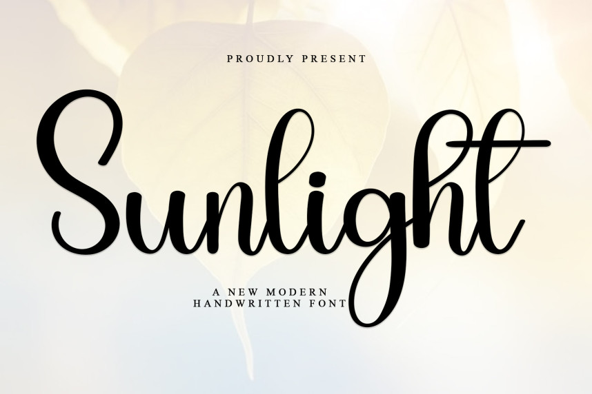 Sunlight Handwritten Font - Befonts