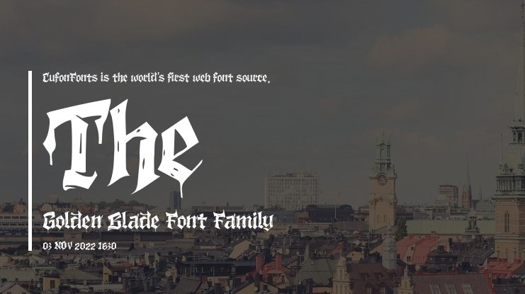 The Golden Blade Font - Download Free Font