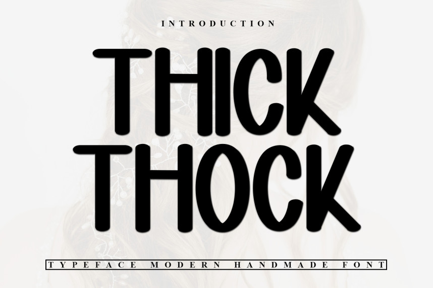 Thick Thock Script Font - Befonts