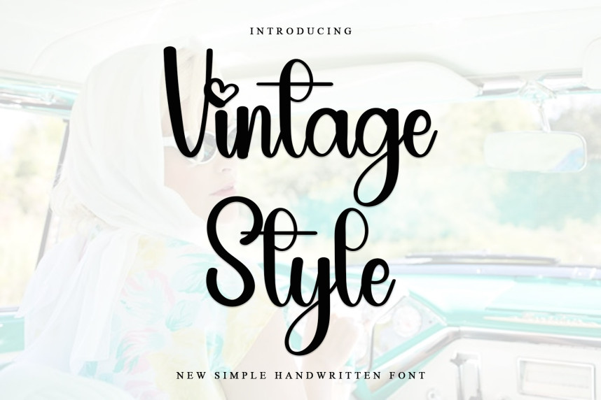Vintage Style Handwritten Font - Befonts