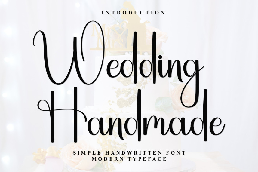 Wedding Handmade Handwritten Font - Befonts
