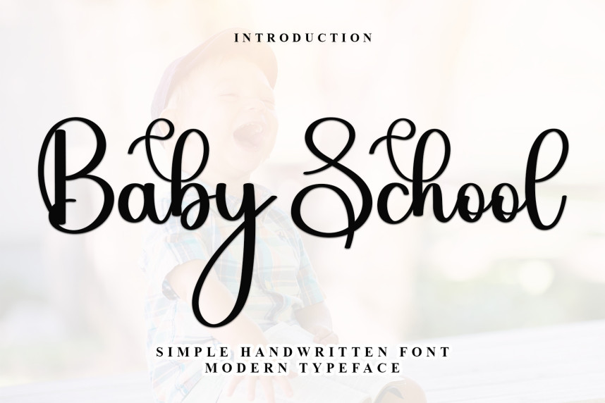 Baby School Handwritten Font - Befonts