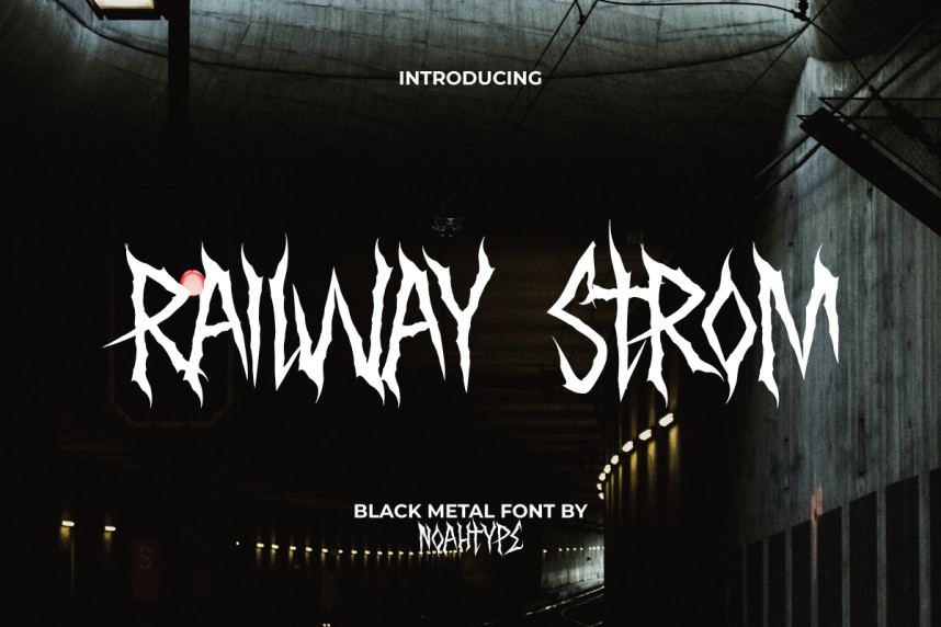 Railway Strom Font - Befonts