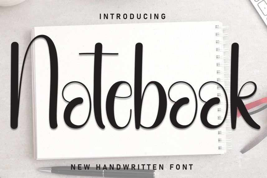 Notebook Handwritten Font - Befonts