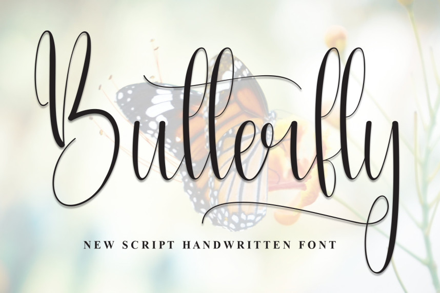 Butterfly Handwritten Type - Download Free Font