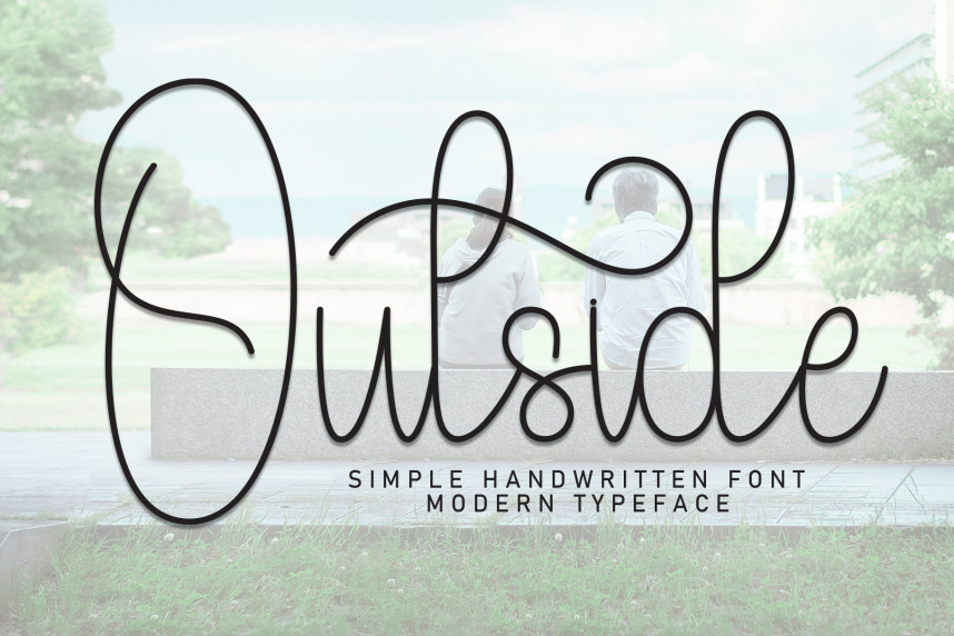 Outside Script Handwritten Font - Download Free Font