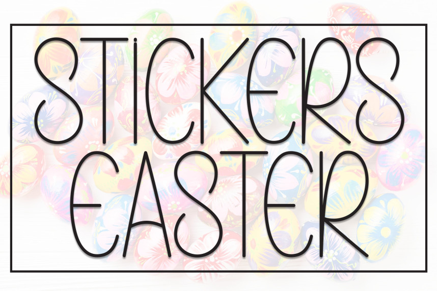 Stickers Easter Handmade Font - Download Free Font