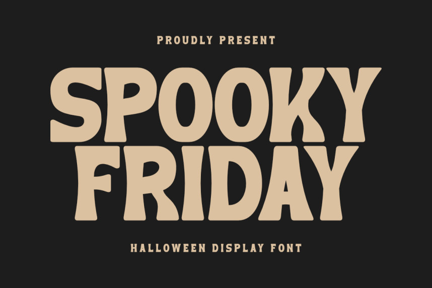 Spooky Friday Halloween Display Font - Befonts