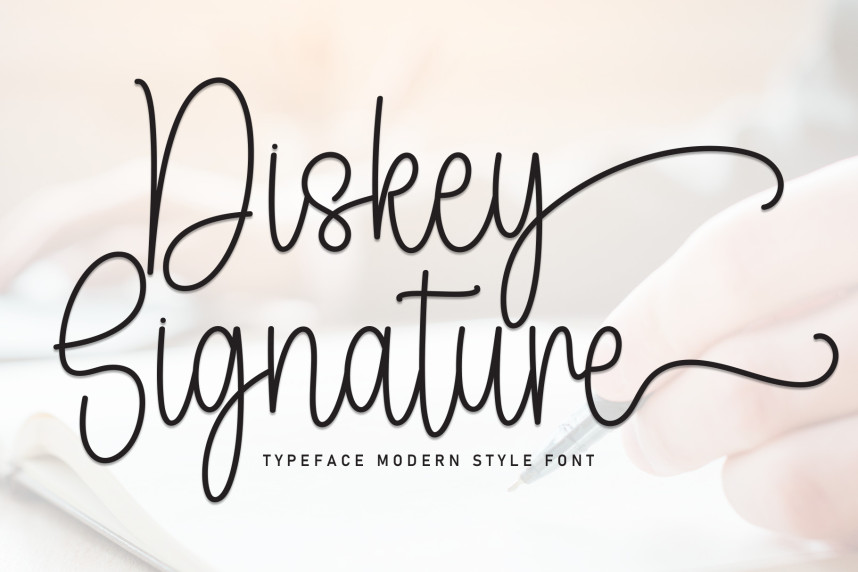 Diskey Signature Script Font - Befonts