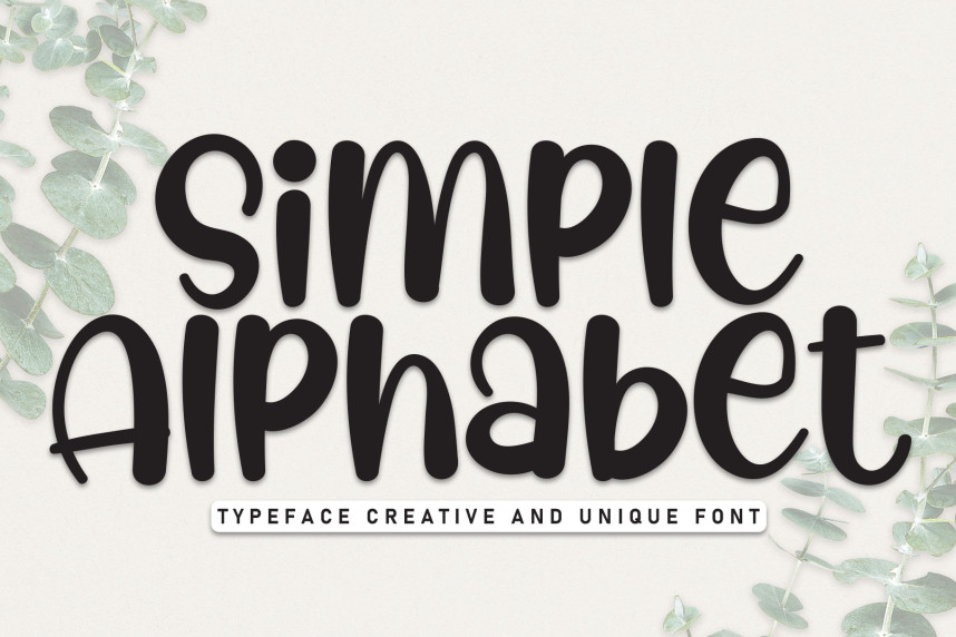 Simple Alphabet - Creative And Unique Font - Download Free Font