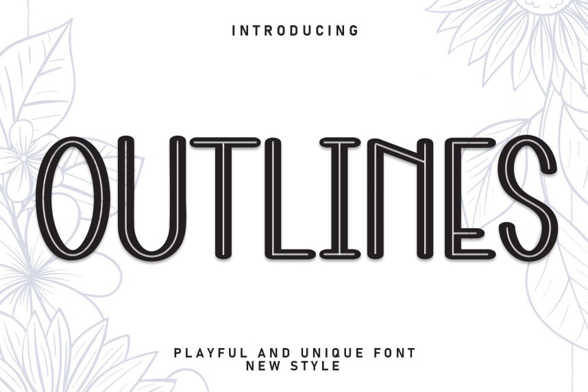 Outlines Playful Unique Font - Download Free Font