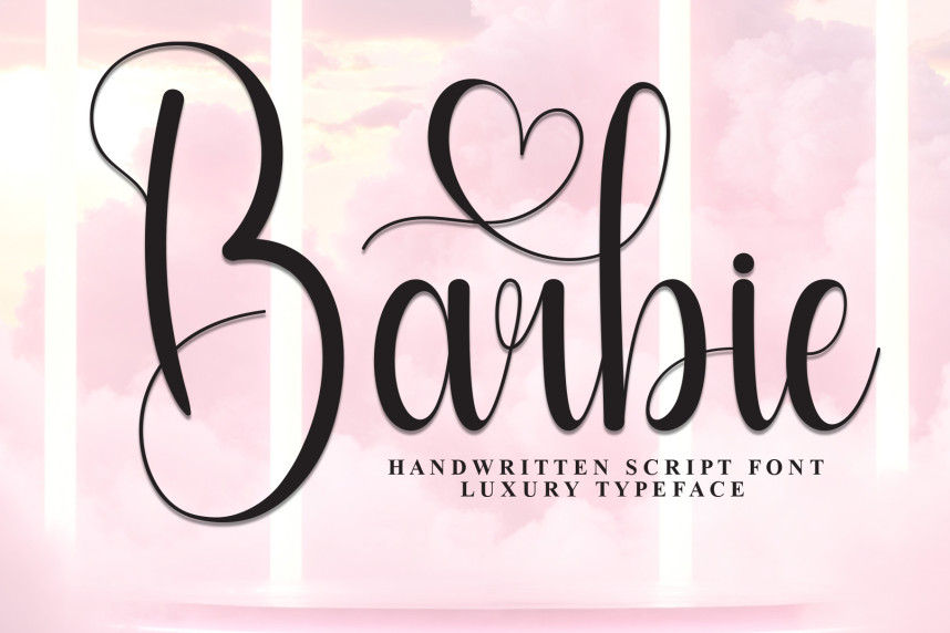 Barbie Style Script Font - Befonts