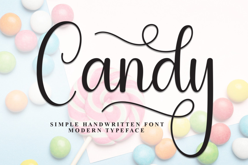 Candy - Simple Handwritten Font - Download Free Font