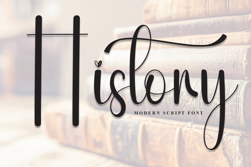 History - Modern Style Script Font - Download Free Font