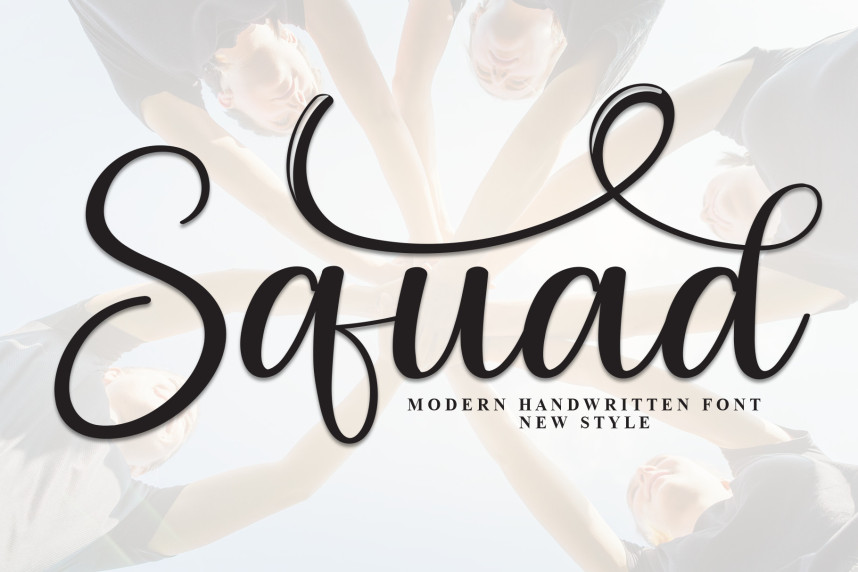 Squad - Modern Script Font - Download Free Font